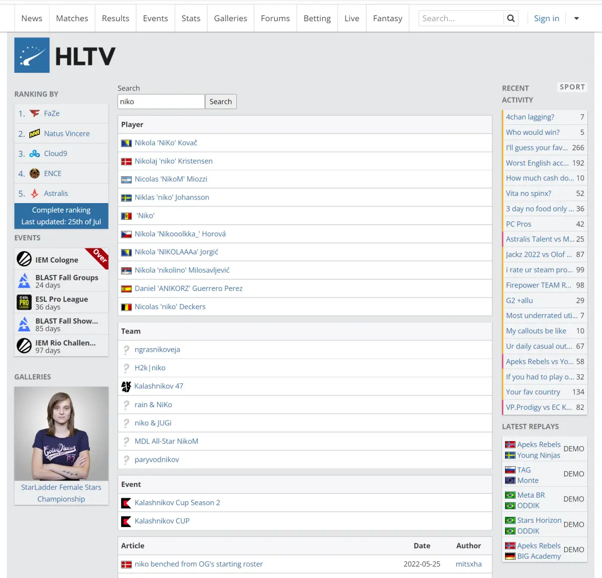 【CS】HLTV保姆级使用教程【上】 - 哔哩哔哩