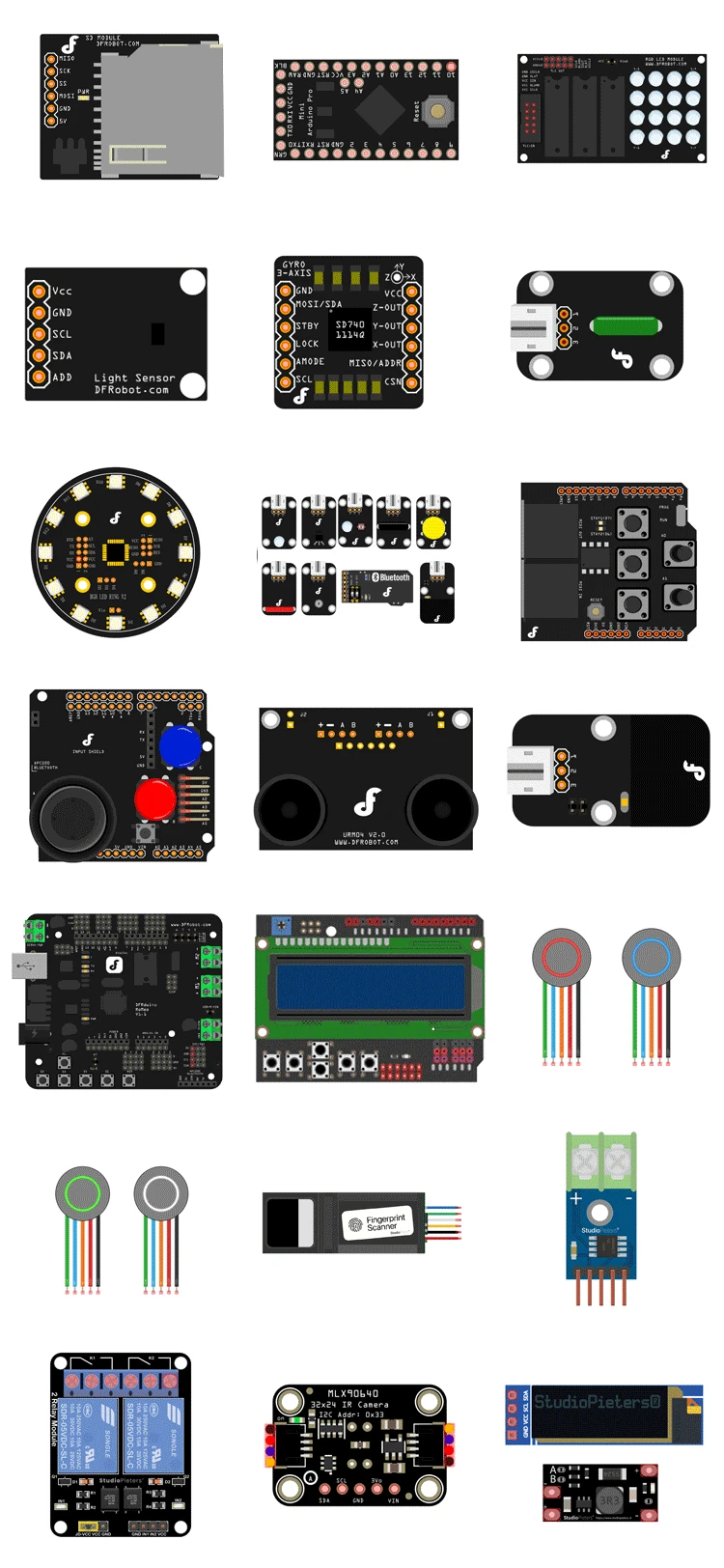Fritzing软件绘制arduino面包板接线图传感器模块查找元件添加库文件 哔哩哔哩