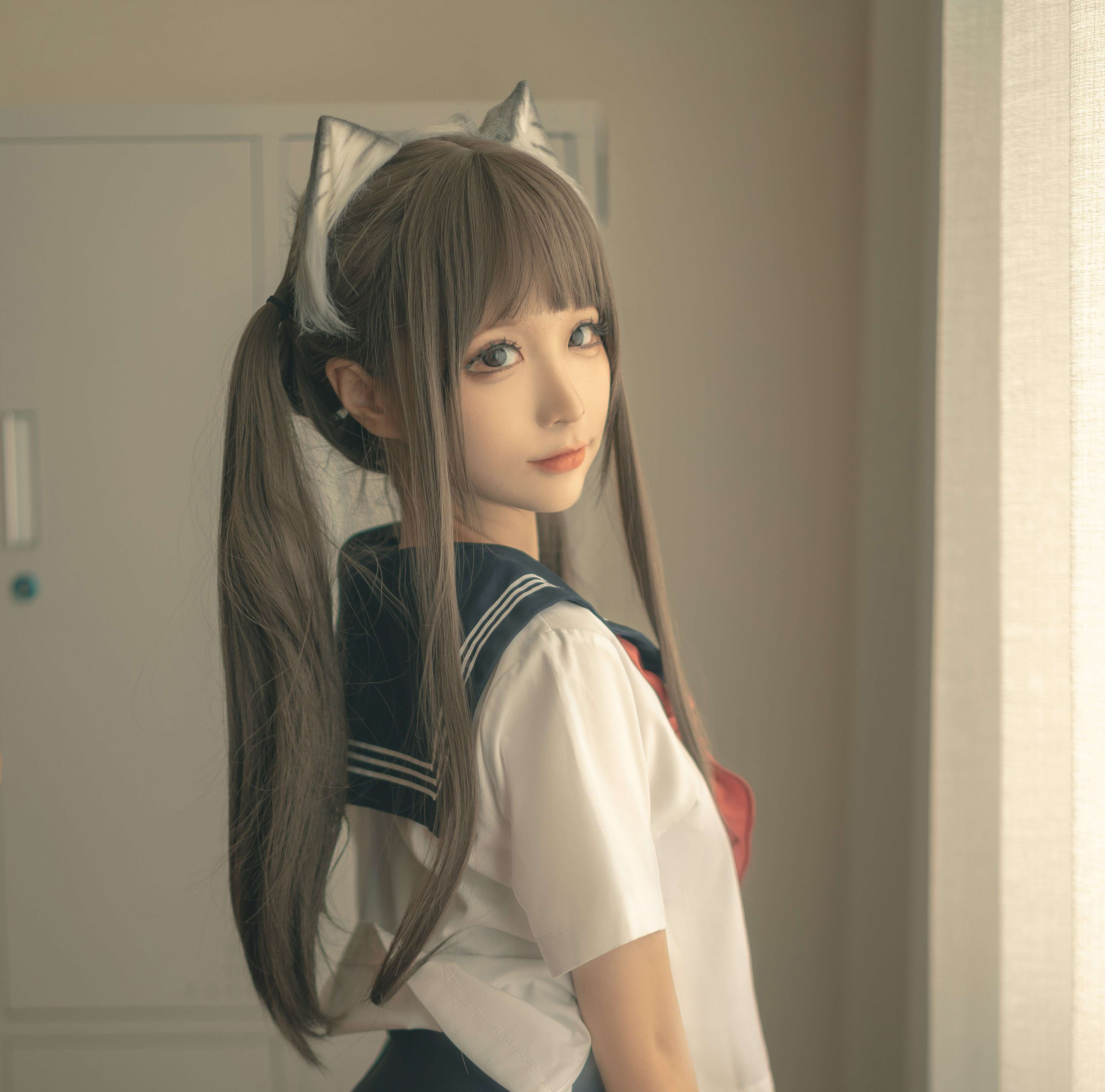 【cos】放学后的蠢沫沫 水手服 哔哩哔哩