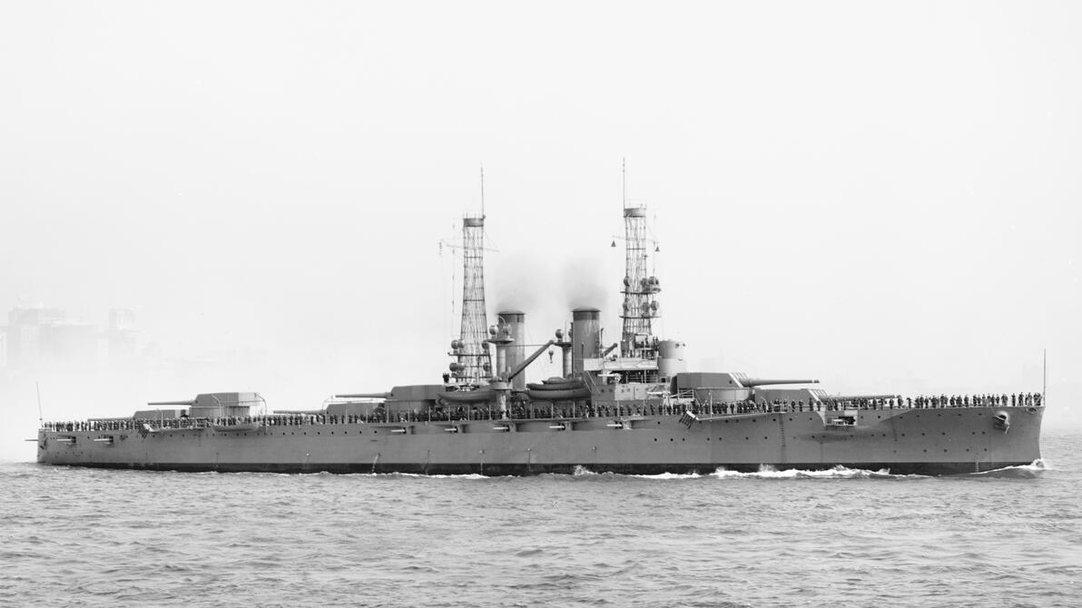 【美国战列舰图片极简史-下】从BB-1印第安纳到BB-71路易斯安那 - 哔哩哔哩