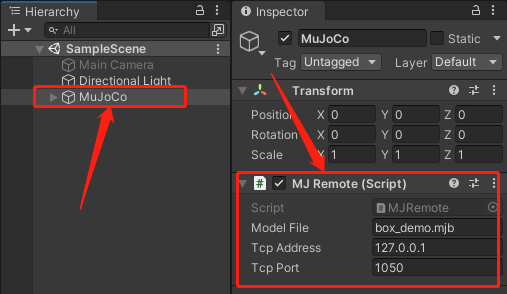 MuJoCo Plugin for Unity(3) - 使用Unity+MuJoCo制作Demo - 哔哩哔哩