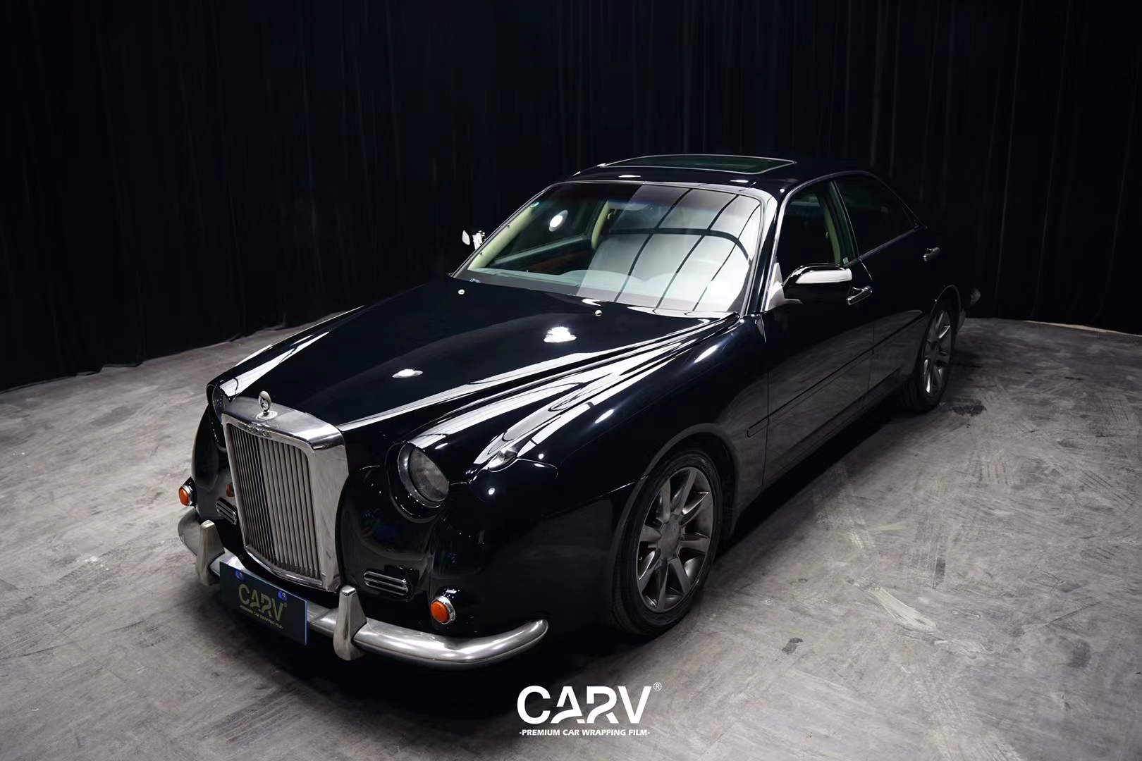 光冈嘉路卡孚CARV改色膜白金钢琴黑，优雅大气 - 哔哩哔哩