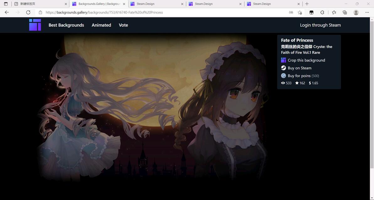 好看的steam二次元背景个人资料（壁纸）附csgo roll枪 - 哔哩哔哩