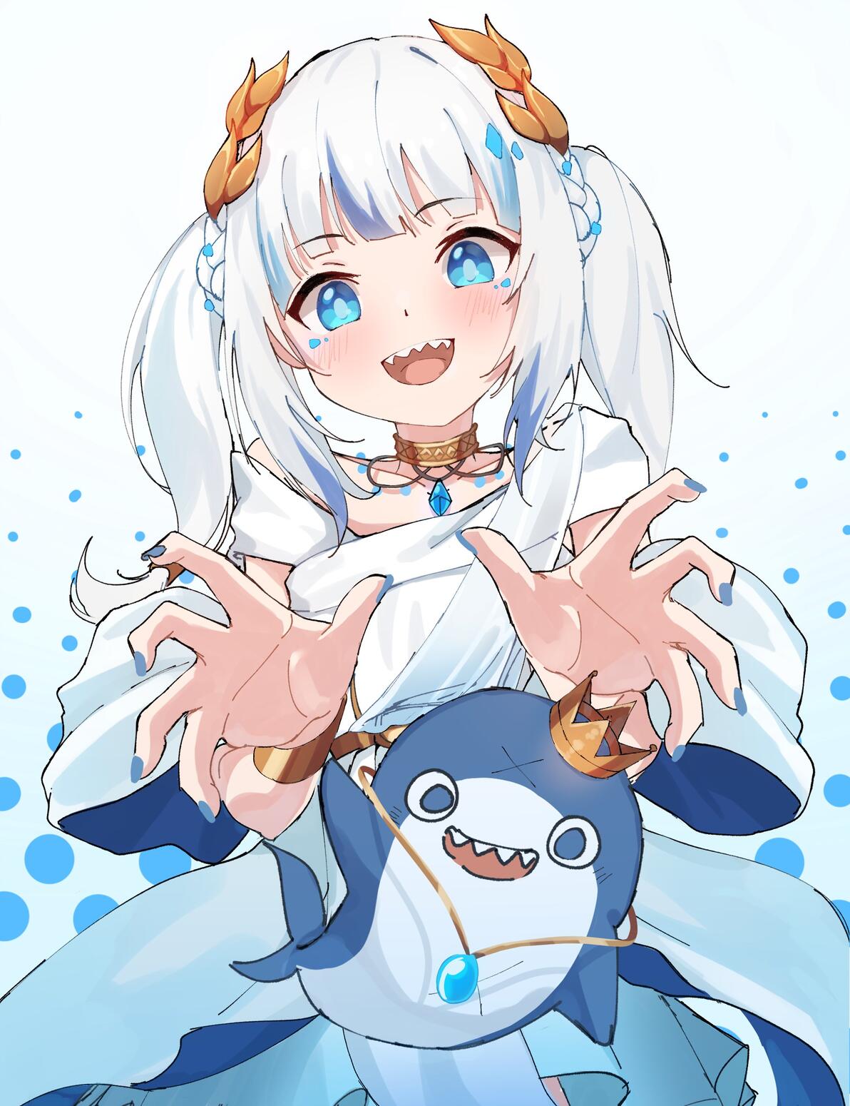 Gawr Gura高清壁纸【近百张合集】 #gawrt - 哔哩哔哩