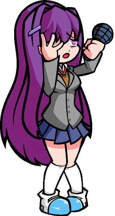 FNF超优质联动模组- Doki Doki Takeover --人物介绍之Yuri - 哔哩哔哩