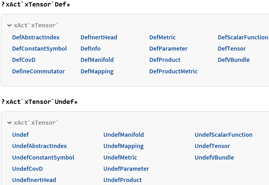 『xAct 02 xTensor 加载、命令一览』Mathematica张量计算包xAct学习笔记 - 哔哩哔哩