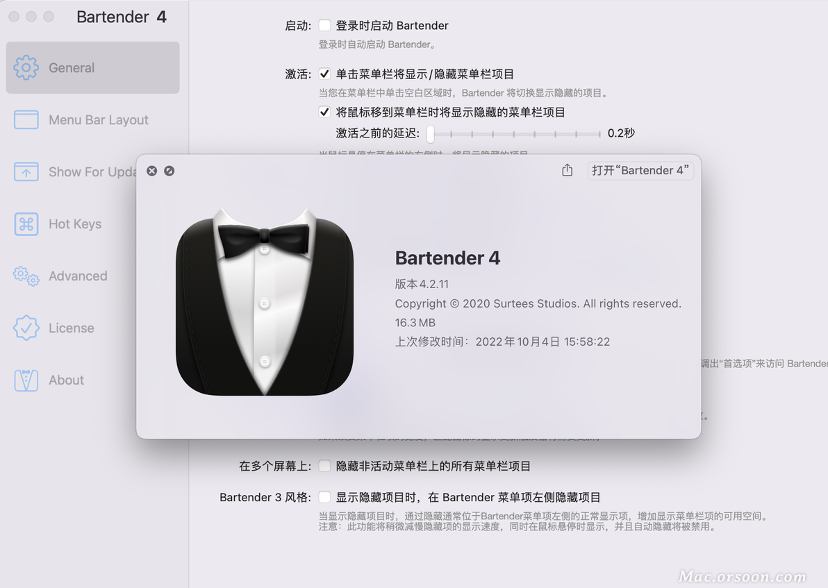 Bartender 4 for Mac(方便的管理菜单栏图标)中文版 - 哔哩哔哩