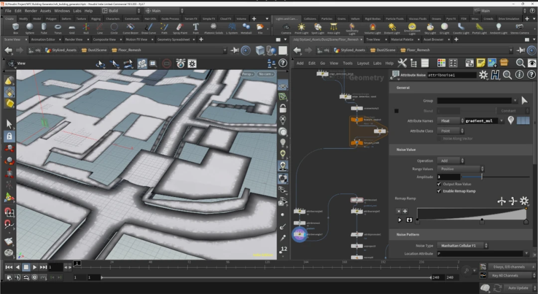 太硬核！Houdini+UE5联手打造程序化游戏场景，这效率与质量相当炸裂！ - 哔哩哔哩