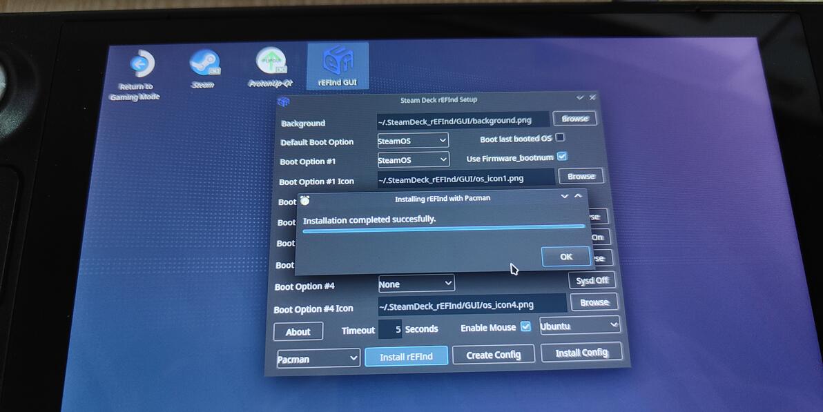 SteamDeck单盘双系统的可视化引导管理界面与AMD面板 - 哔哩哔哩