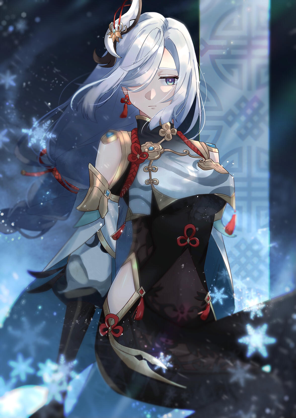 【原神】耗时超200小时找图，100张申鹤高质量美图、壁纸第一回，第三十七期（收藏向） - 哔哩哔哩