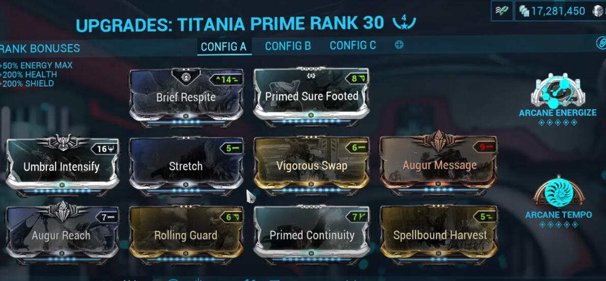 Warframe TITANIA PRIME 配置指南 - 哔哩哔哩