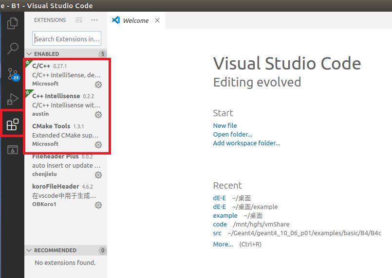 VS Code中添加Geant4、Root的外部库 - 哔哩哔哩