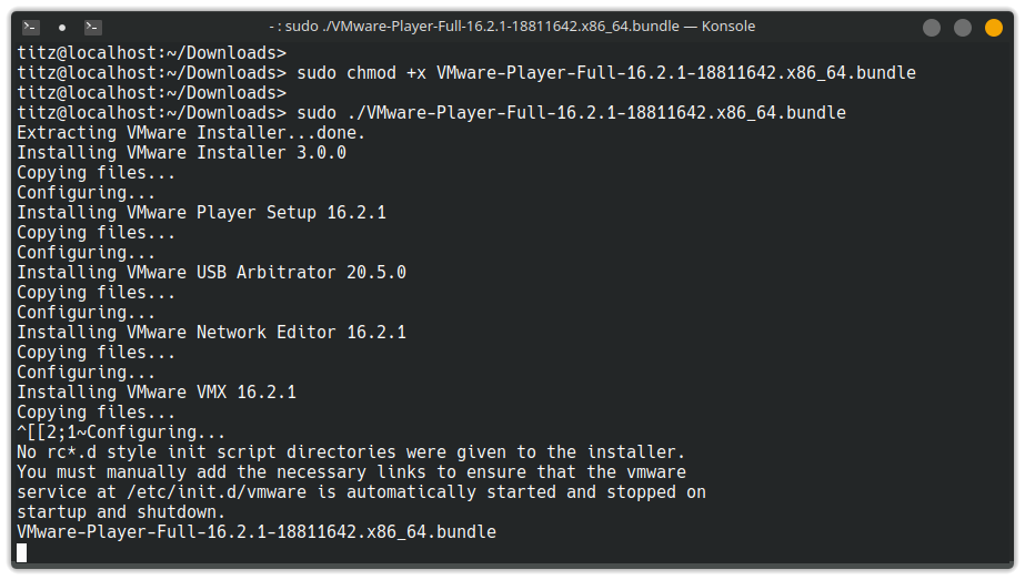 openSUSE Leap安装vmware-player踩坑记录 - 哔哩哔哩