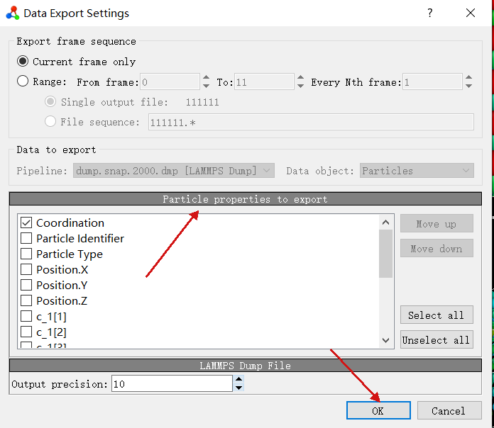 OVITO Vonoroi analysis分析lammps dump文件，输出原子坐标，体积或compute计算的参数 - 哔哩哔哩
