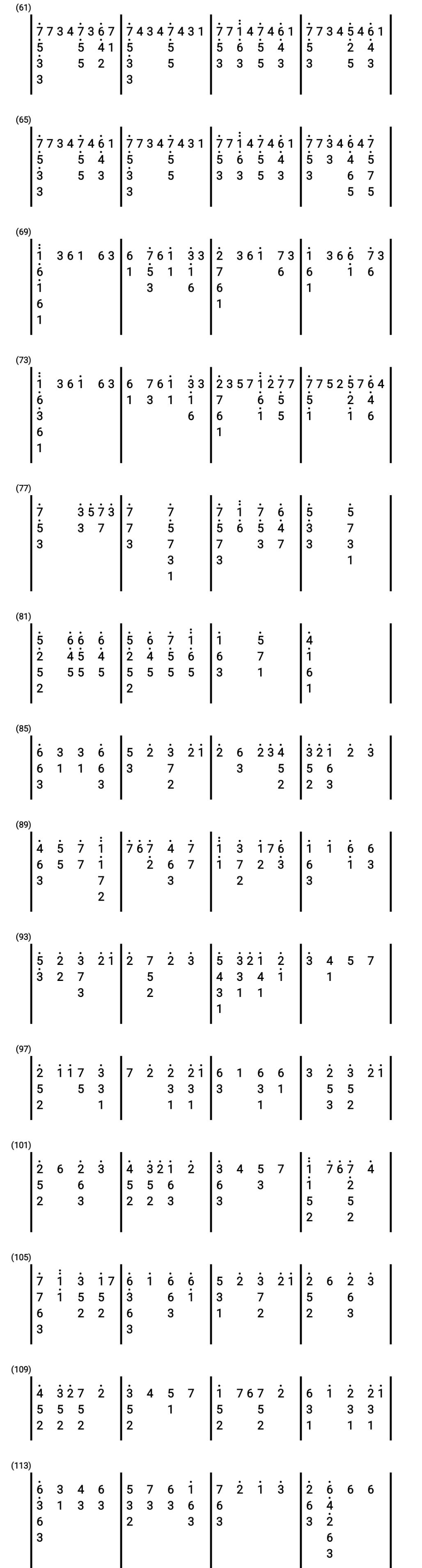 光遇琴谱（Lyrith -迷宮リリス-） - 哔哩哔哩