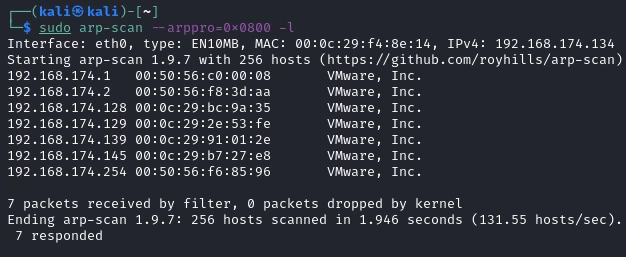 Arp-Scan全参数详细教程 Kali Linux & Termux教程 黑客入门教程 - 哔哩哔哩