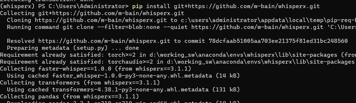 python小白 之 零基础速通 whisperX 实现本地音频转文字 - 哔哩哔哩