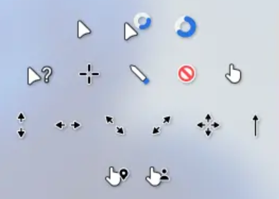 Windows 11 cursors Design鼠标指针的安装与使用方法 - 哔哩哔哩