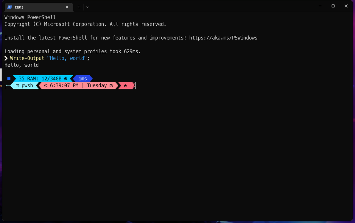 快速在Terminal上配置oh-my-posh和clink美化powershell和cmd - 哔哩哔哩