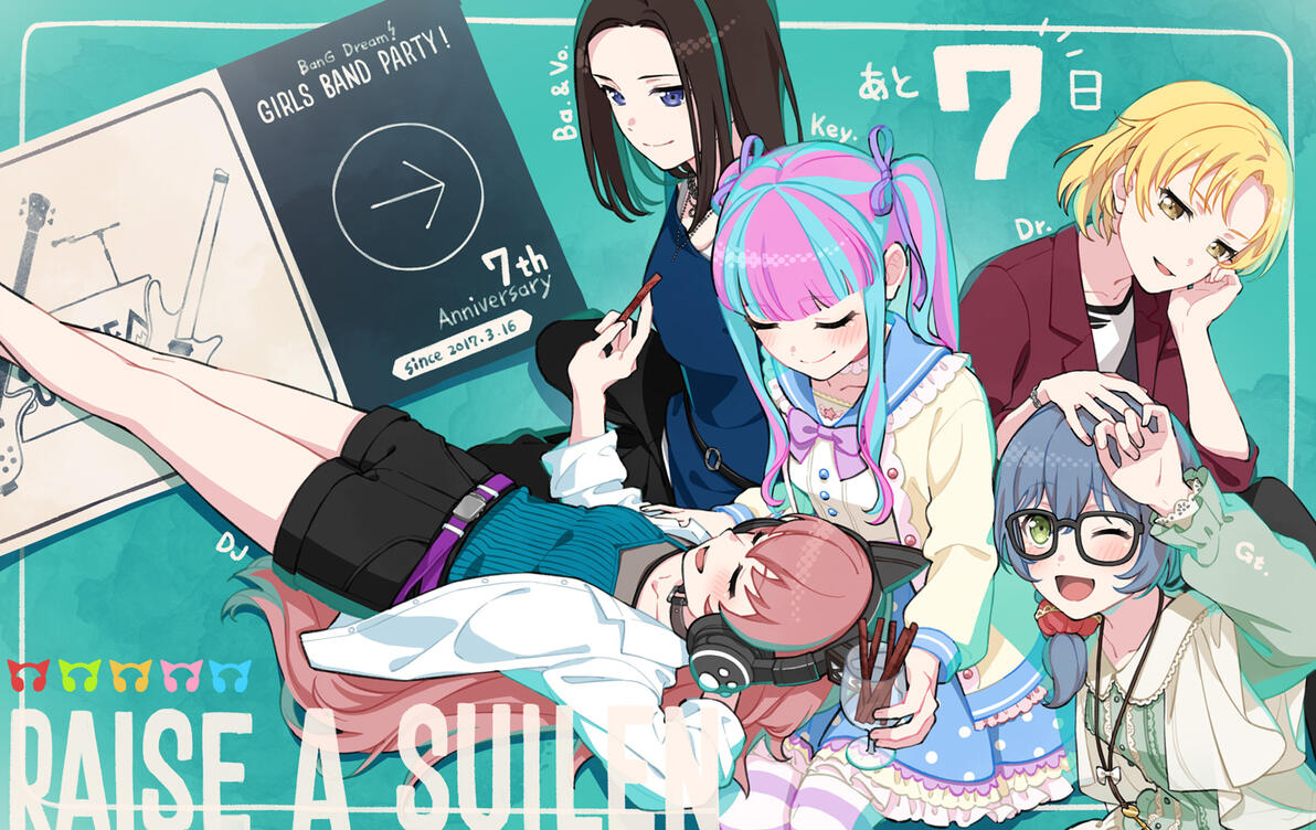 BanGDream! 日服七周年贺图合集（AI高清化+链接） - 哔哩哔哩