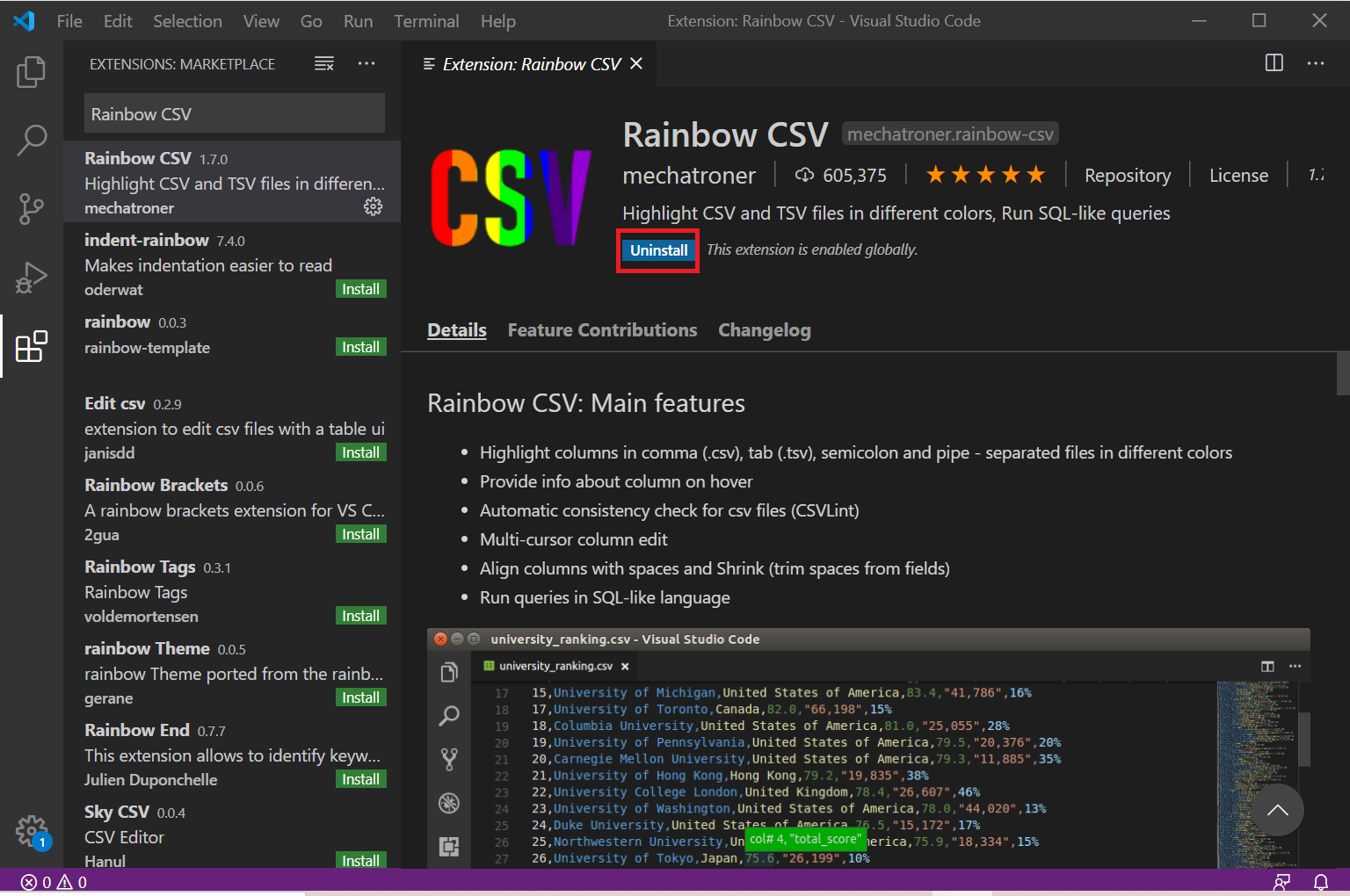 PyCharm激活码分享，缤纷CSV(Rainbow CSV) - 哔哩哔哩
