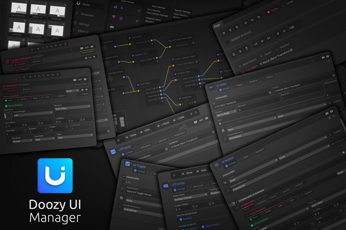 Unity Doozy UI Manager 4.8.0 用户界面UI设计动画管理器 - 哔哩哔哩