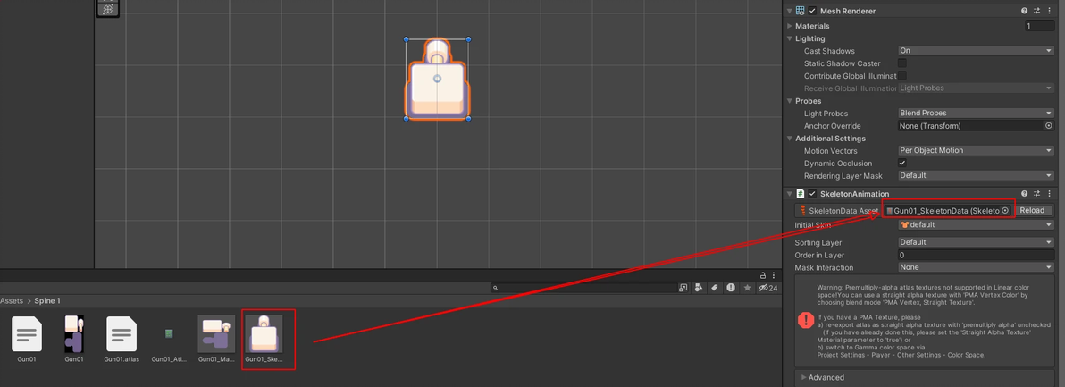 在Unity中使用Spine动画 - 哔哩哔哩