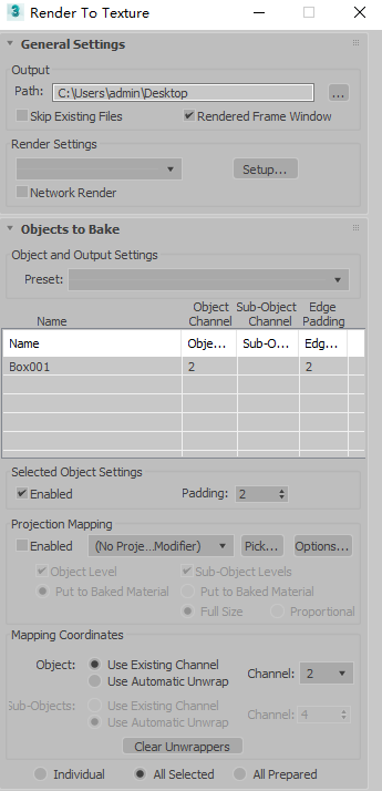 3dmax渲染光照贴图(Render To Texture) - 哔哩哔哩