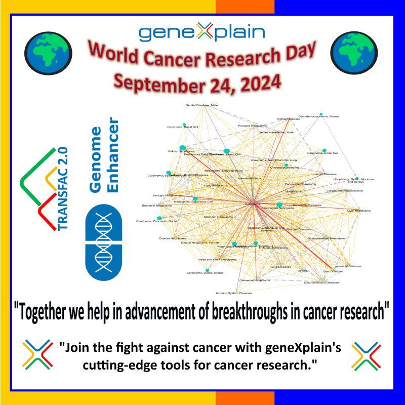 世界癌症研究日特刊 -- geneXplain的工具帮助科学家对抗癌症 - 哔哩哔哩