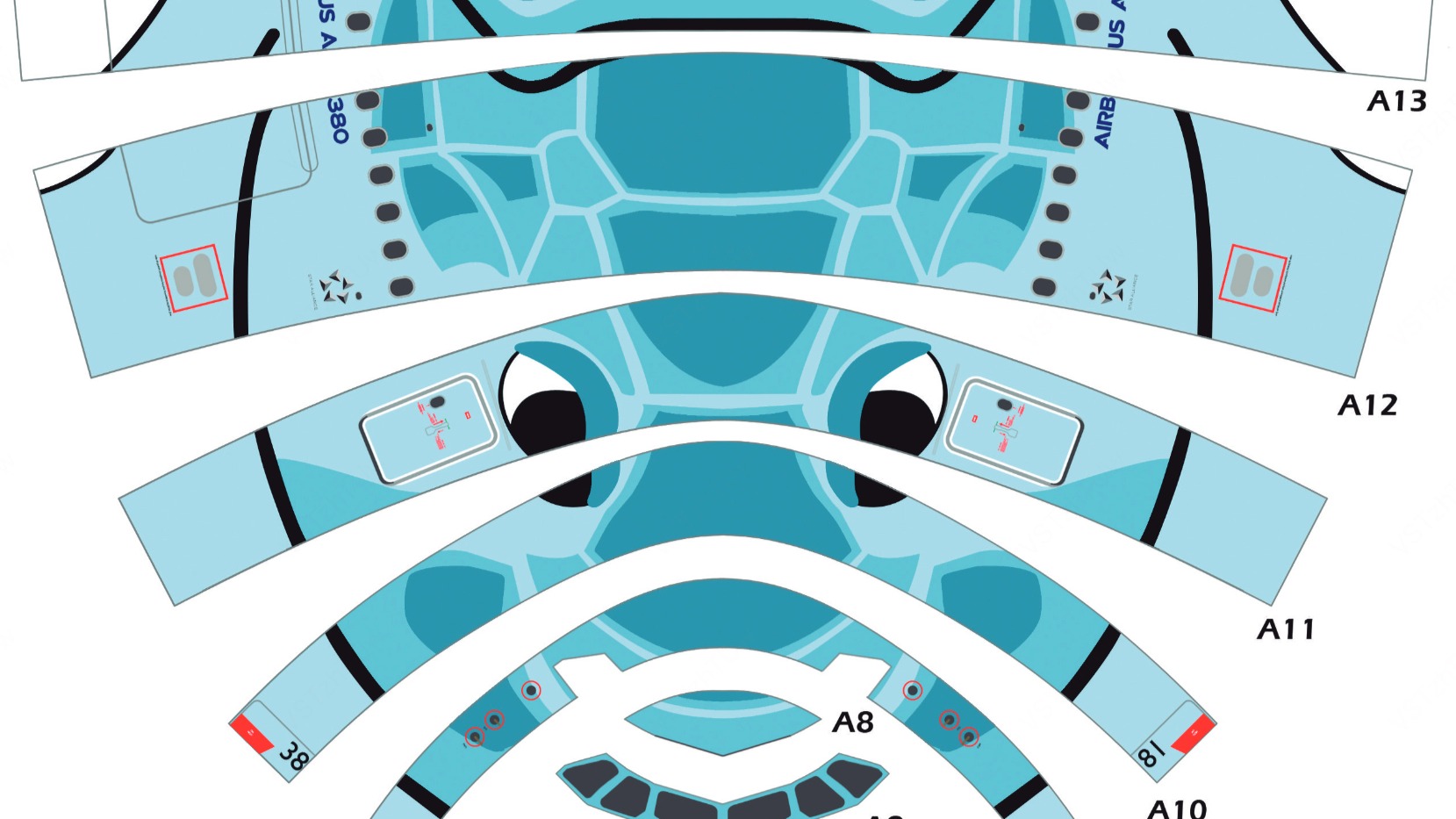 A380纸模图纸收集 - 哔哩哔哩