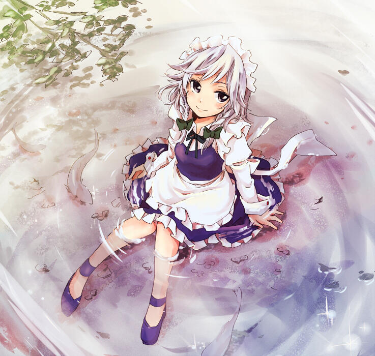 【车万百图】 十六夜咲夜 P站二百张精选插画美图分享（上） - 哔哩哔哩