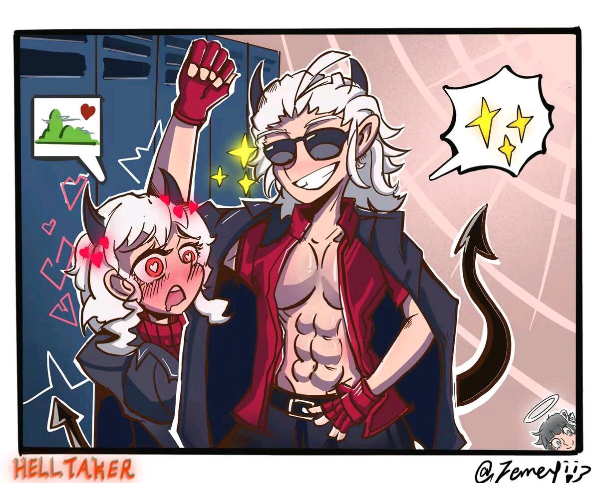 【helltaker】两张都是恶魔大战 - 哔哩哔哩