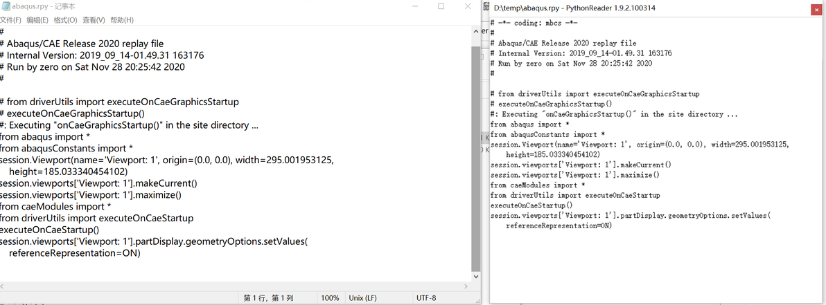 Abaqus Python脚本神器-PythonReader - 哔哩哔哩