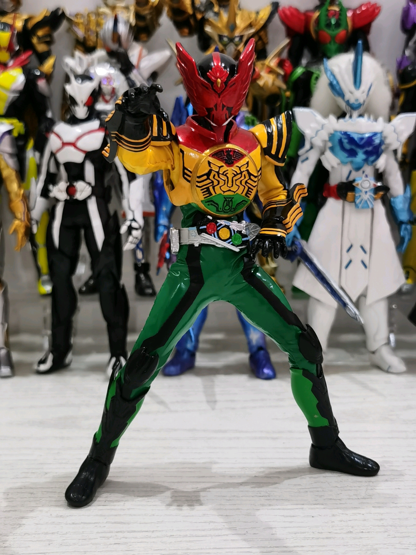 自改皮套版 假面骑士ooo超级大拖把软胶 - 哔哩哔哩