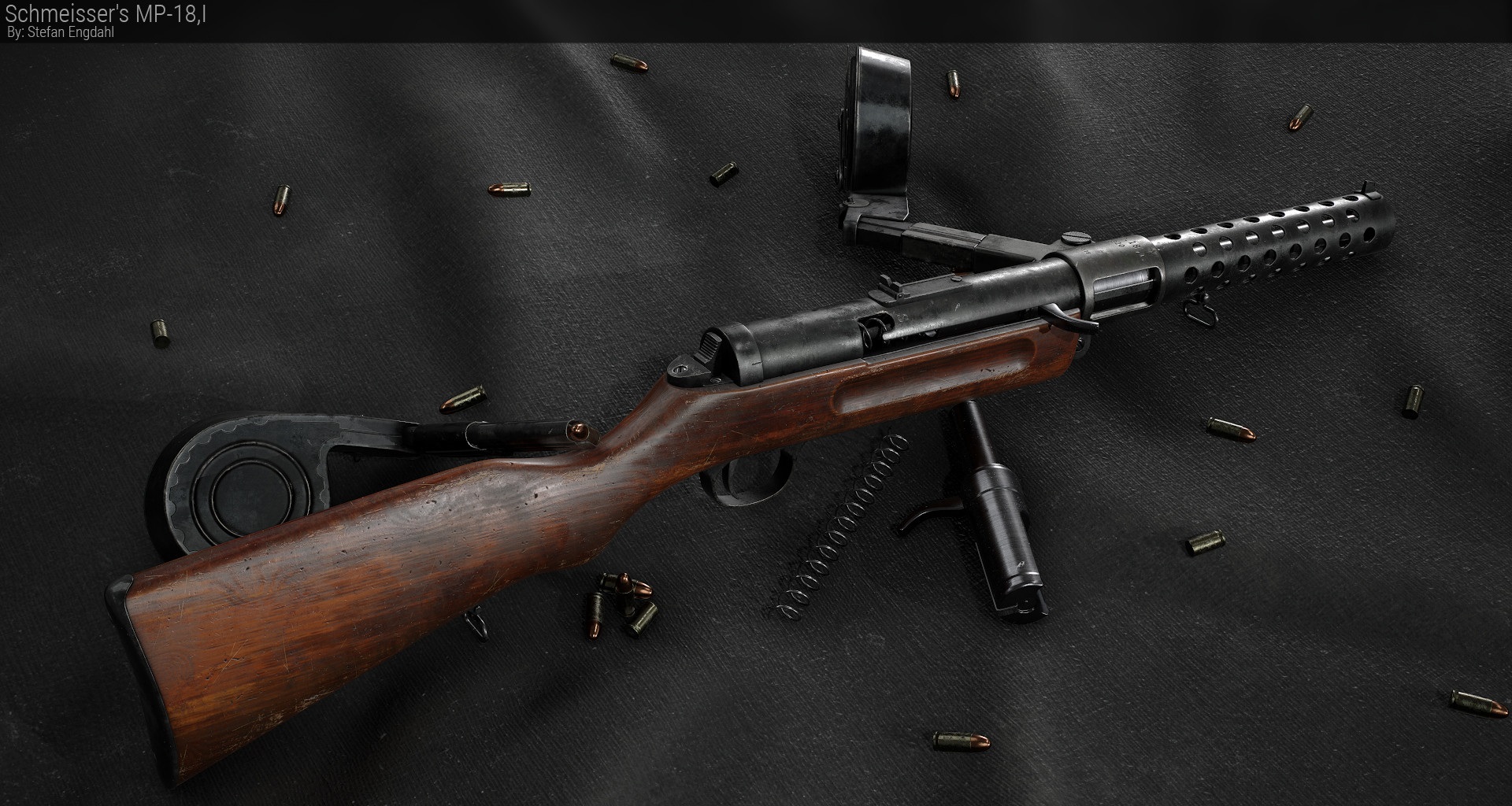 伯格曼MP-18 1型冲锋枪 - 哔哩哔哩