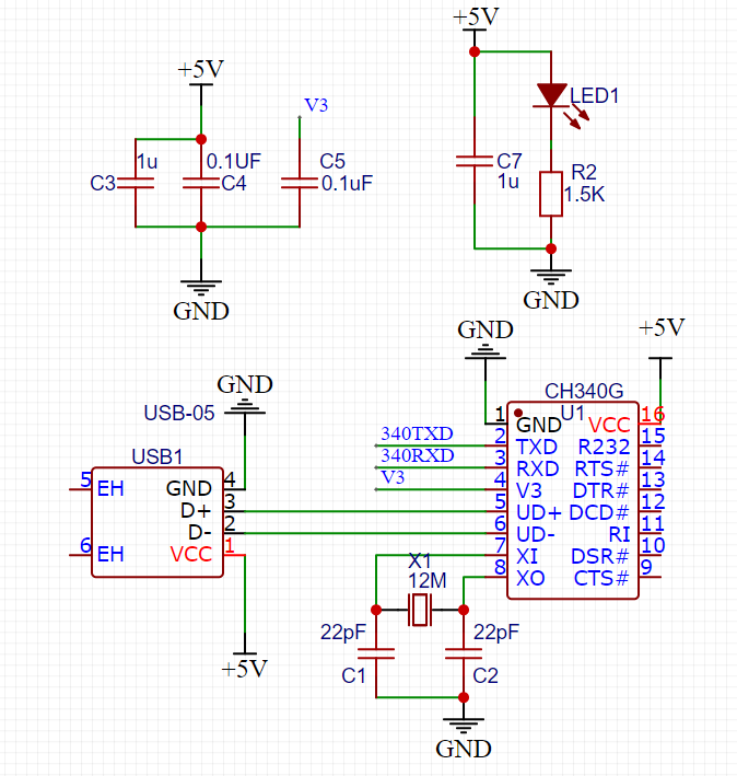 CH340转串口芯片的使用 - 哔哩哔哩