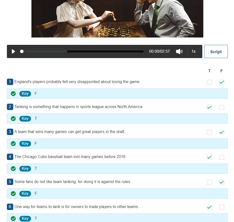 新世界交互英语第二版视听说Unit 4 Competition答案 - 哔哩哔哩