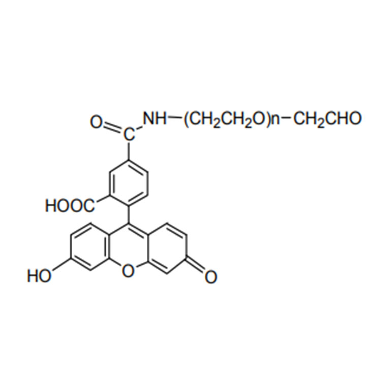 FITC-PEG2k-CHO，Aldehyde-PEG2k-Fluorescein 能与N-末端胺反应的活性荧光PEG染料 - 哔哩哔哩
