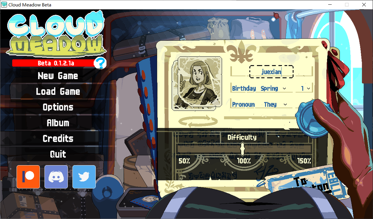 【Cloud Meadow自用汉化】前言+主页面+进入游戏【1】 - 哔哩哔哩