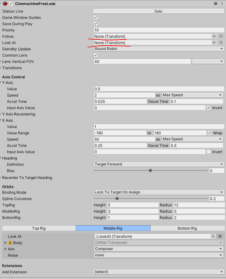 Unity3d 使用InputSystem与Cinemachine实现鼠标右键按下旋转镜头 - 哔哩哔哩