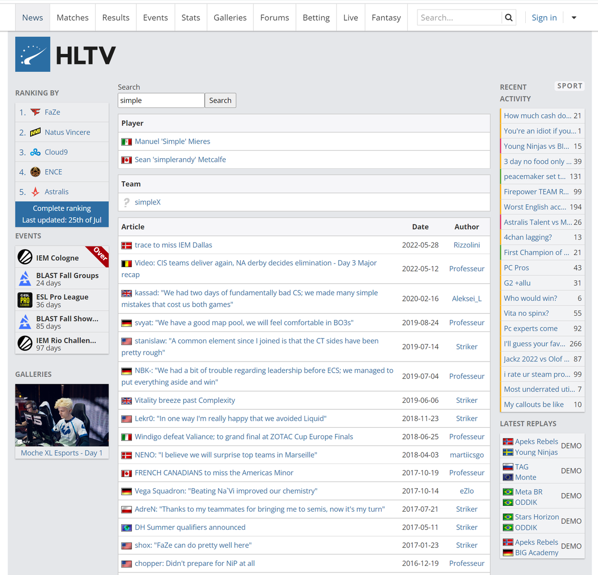 【CS】HLTV保姆级使用教程【上】 - 哔哩哔哩