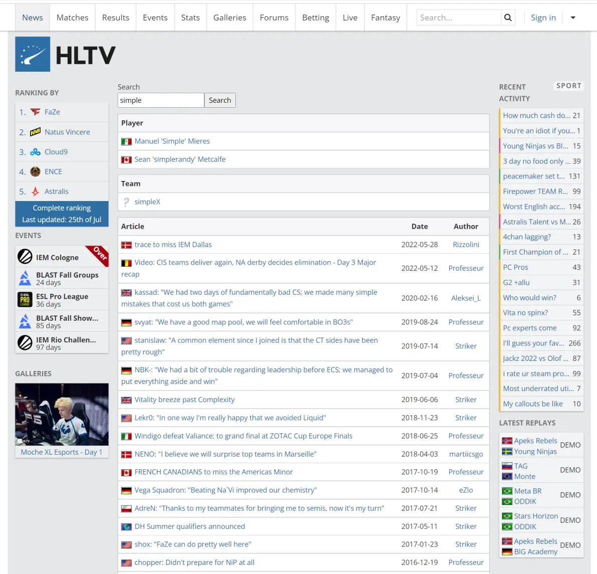 【CS】HLTV保姆级使用教程【上】 - 哔哩哔哩