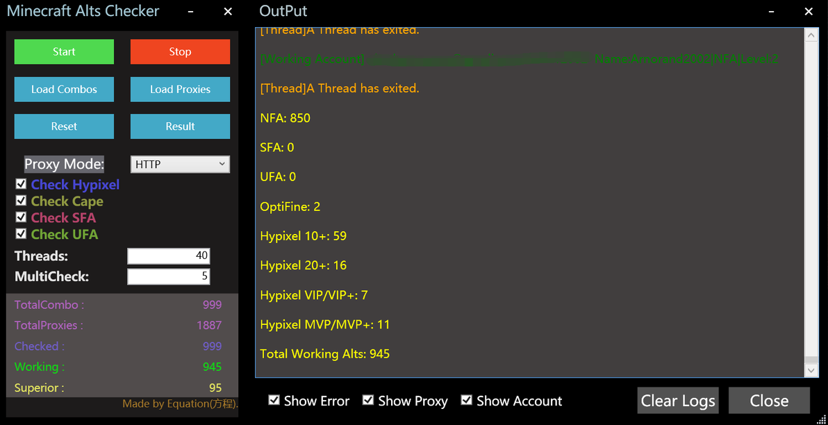 Minecraft Account Checker - 哔哩哔哩