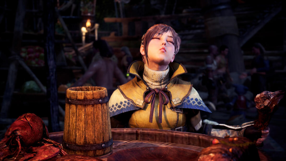 《怪物猎人世界》美化MOD 这个Aibo美美哒 - 哔哩哔哩