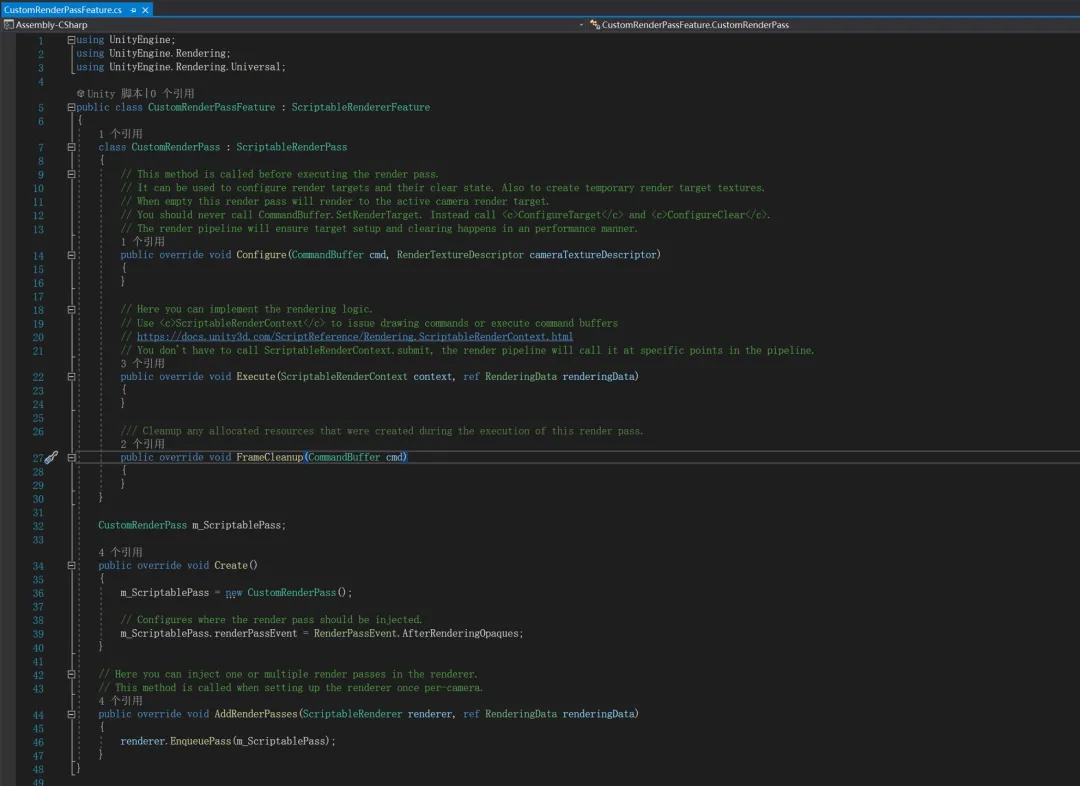 URP系列教程 | 如何使用Scriptable Renderer Feature来自定义后处理效果 - 哔哩哔哩