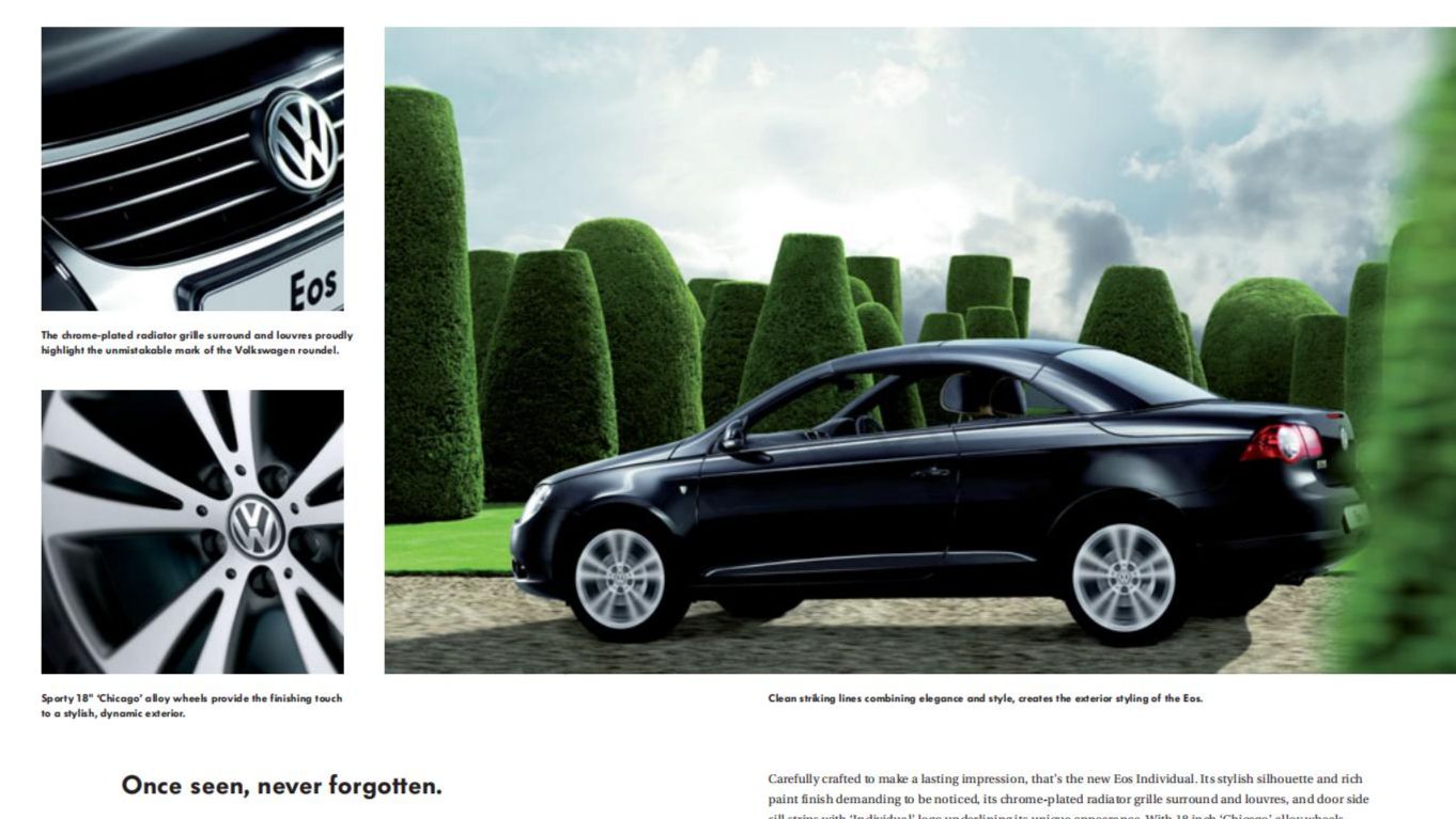 大众Eos Individual 个性定制版汽车宣传册（2007年5月英国版） - 哔哩哔哩