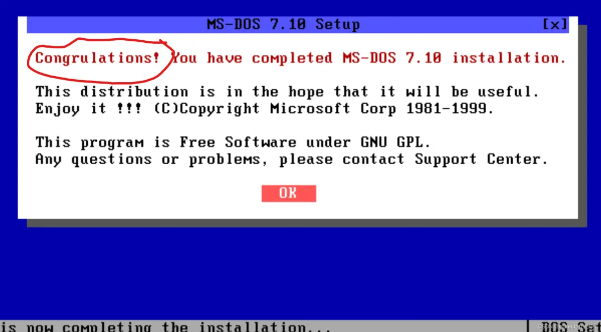 VMware虚拟机安装MS-DOS 7.10教程 - 哔哩哔哩
