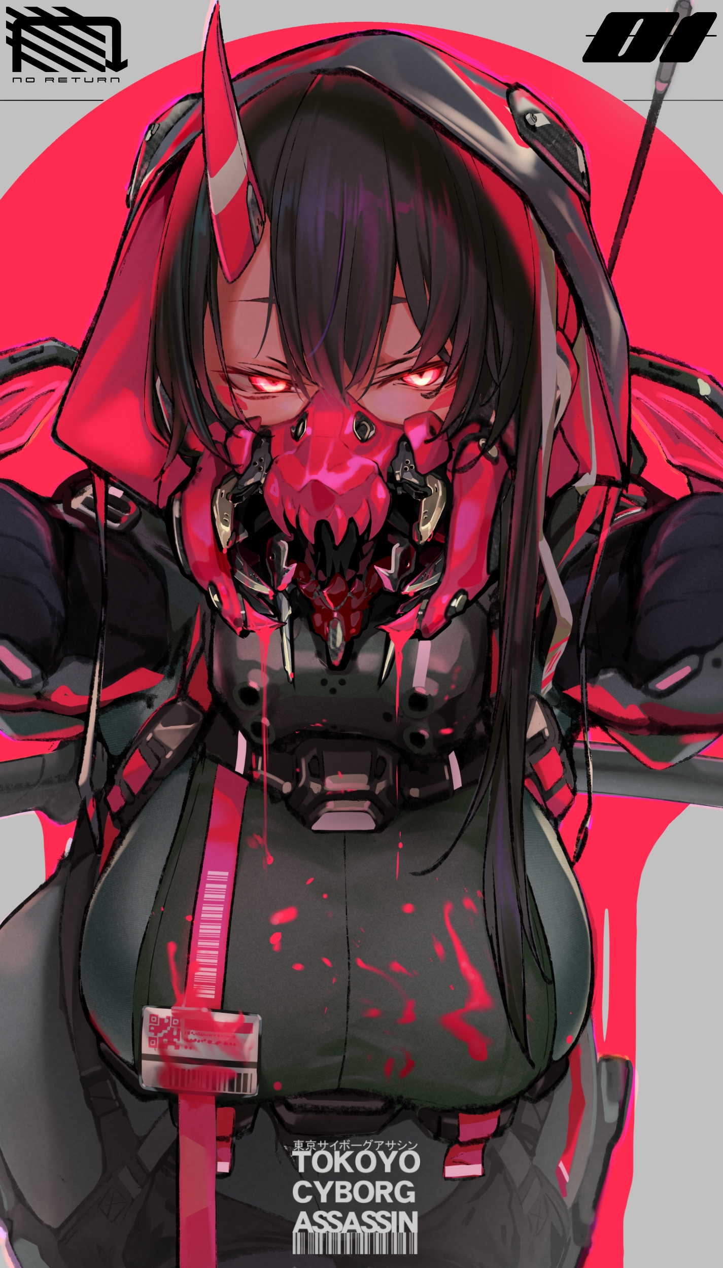 【Pixiv画师精选】AF_KURO—赛博朋克画风下的驱动少女 - 哔哩哔哩