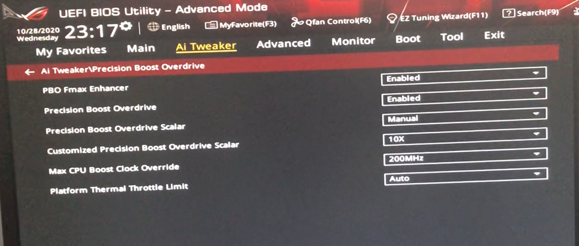 华硕X570 PBO Fmax Enhancer简单评测 - 哔哩哔哩